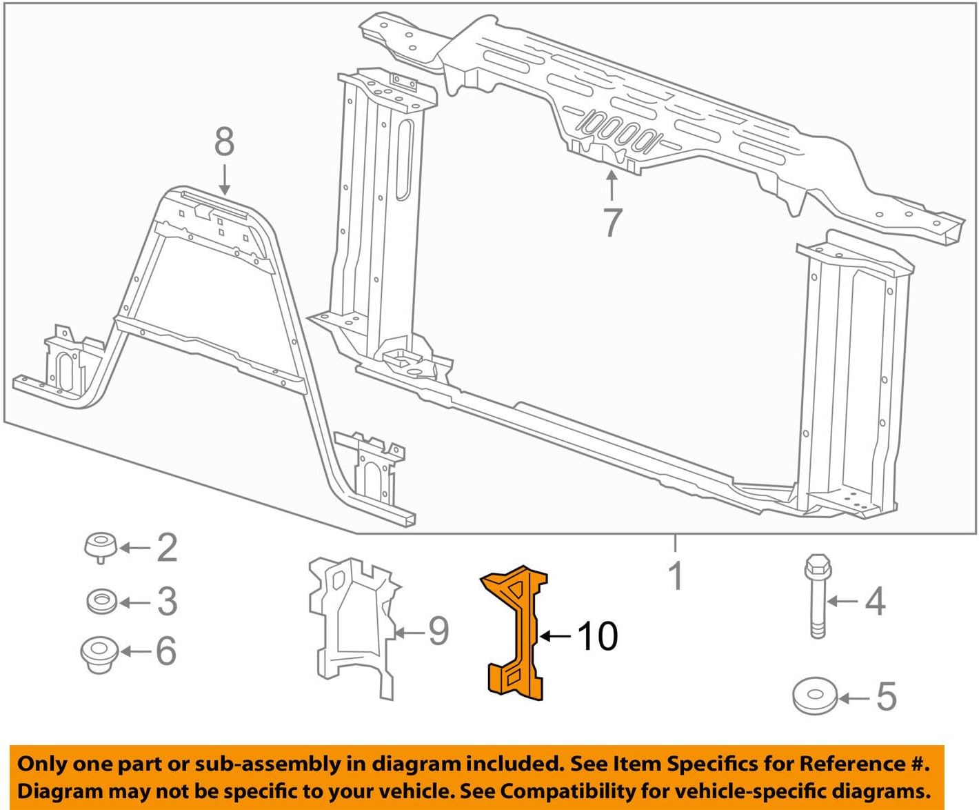 Amazon.com: General Motors GM OEM Radiator Core Support-Outer Bracket ...