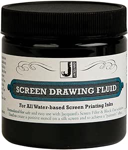 Amazon.com: Jacquard Screen Printing Drawing Fluid 4 Ounces