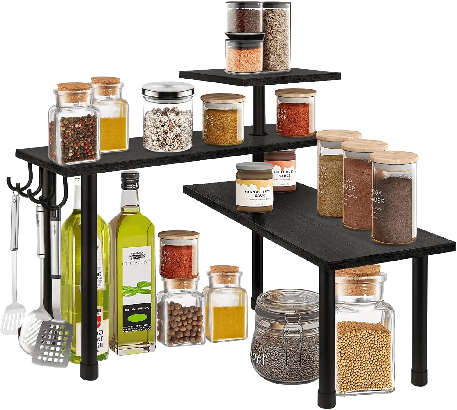 Amazon.com: BCOZLUX Kitchen Countertop Organizer, 3 Tier Corner Counter ...