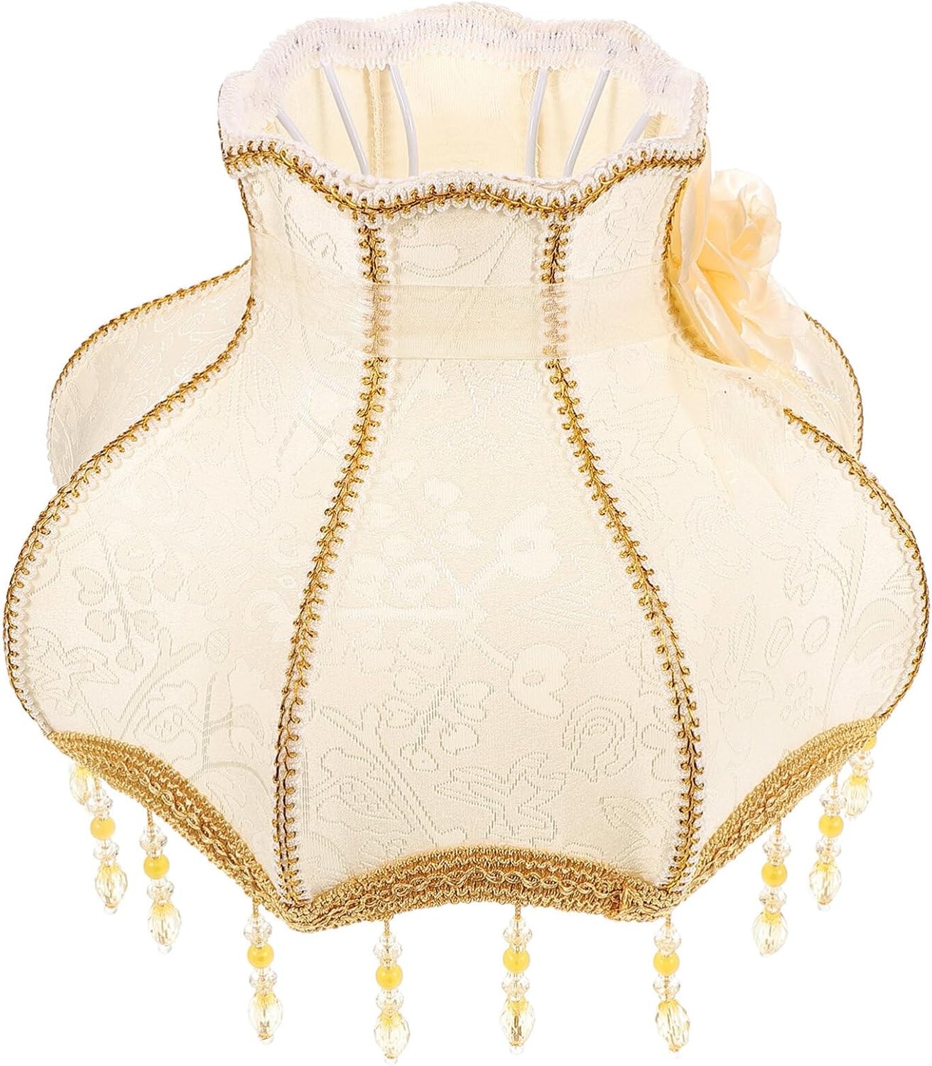 Veemoon Vintage Victorian Lamp Shade, European Floral Fabric Lamp Shade ...