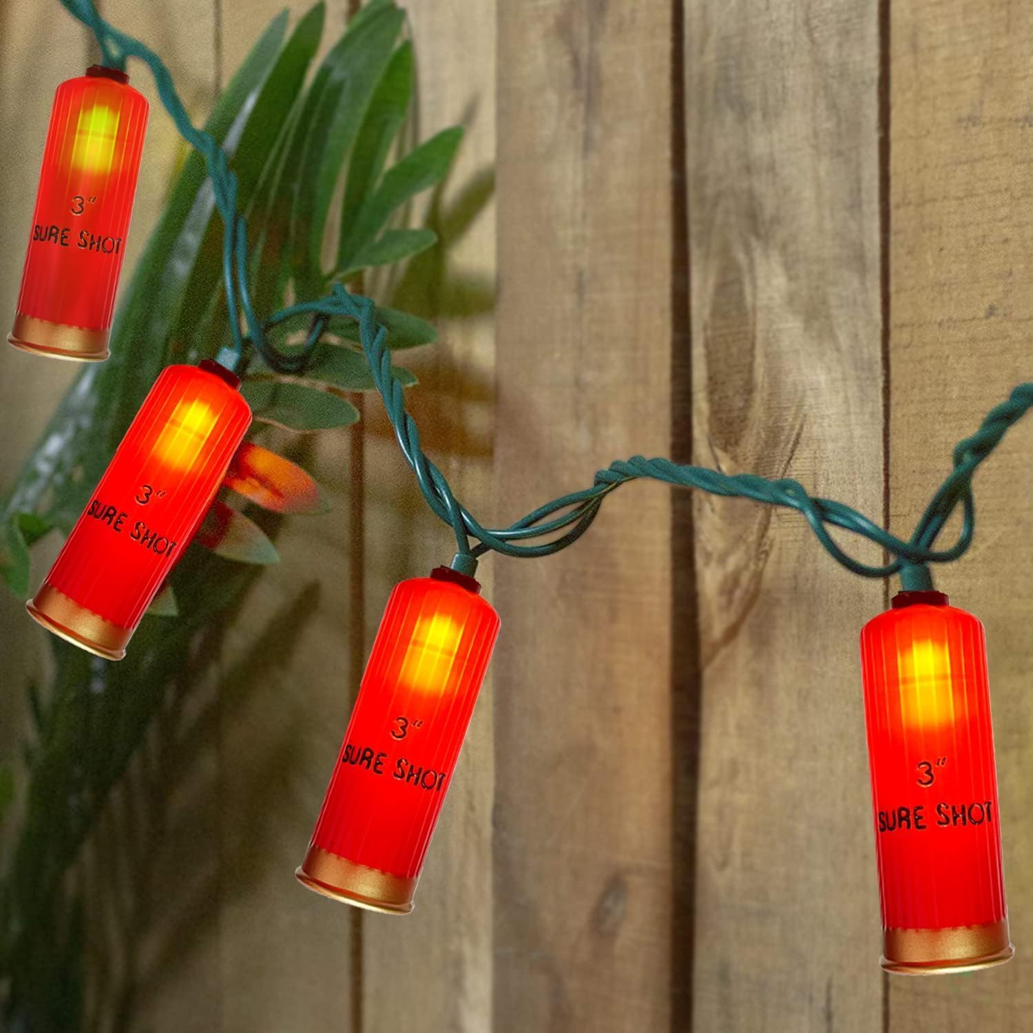 Amazon.com: 8.5Ft LED Shotgun Shell String Lights, 8.5Ft Outdoor Red ...