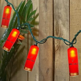 Amazon.com: 8.5Ft LED Shotgun Shell String Lights, 8.5Ft Outdoor Red ...