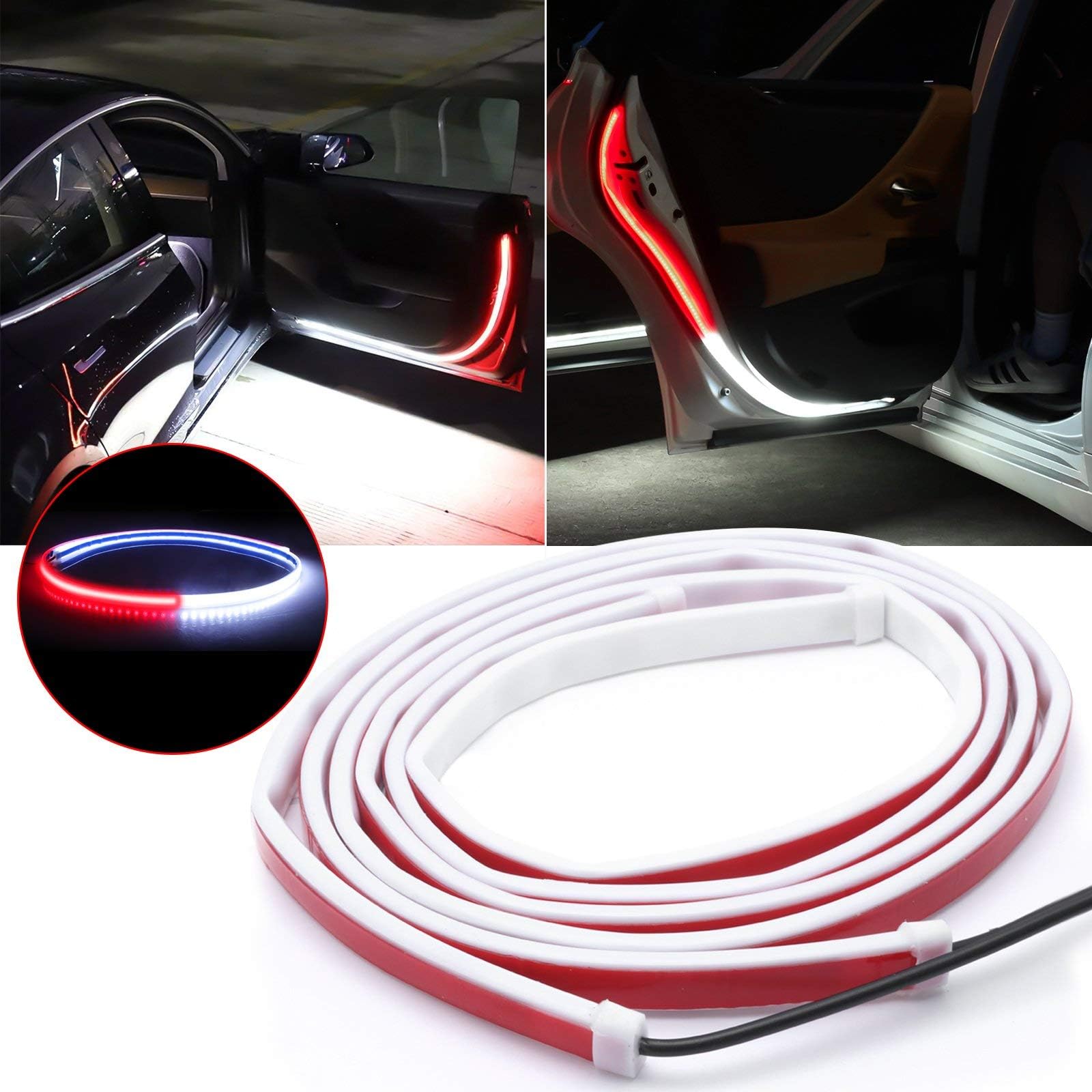 Amazon.com: Bittwee 2PCS Car Door LED Strip Lights, 48 Inch 1.2M Multi ...