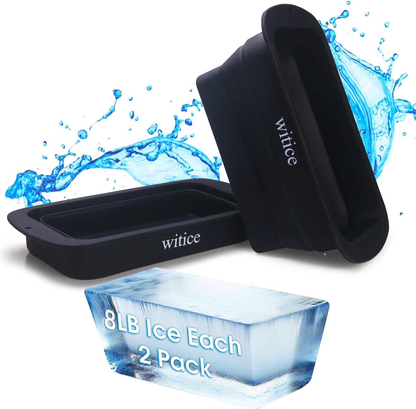 Amazon.com: Extra Large Ice Block Mold,Collapsible Silicone Mold for ...