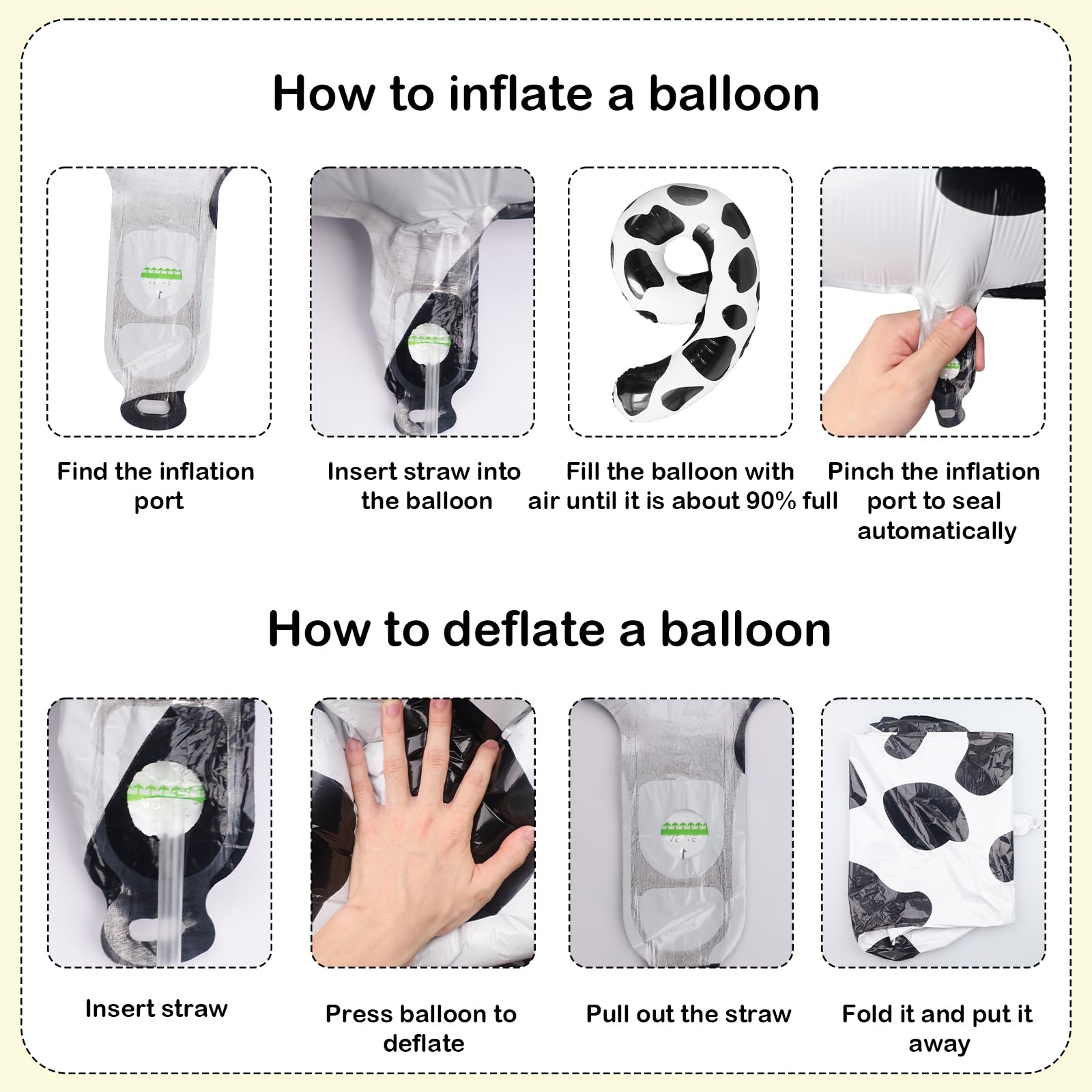 Snapklik.com : Cow Print Number Balloon 40 Inch Cow Print Number 9 ...