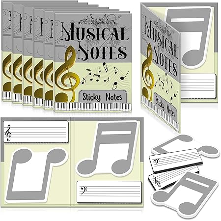 Amazon.com : Music Themed Sticky Notes Funny Sticky Note Pads Fun ...