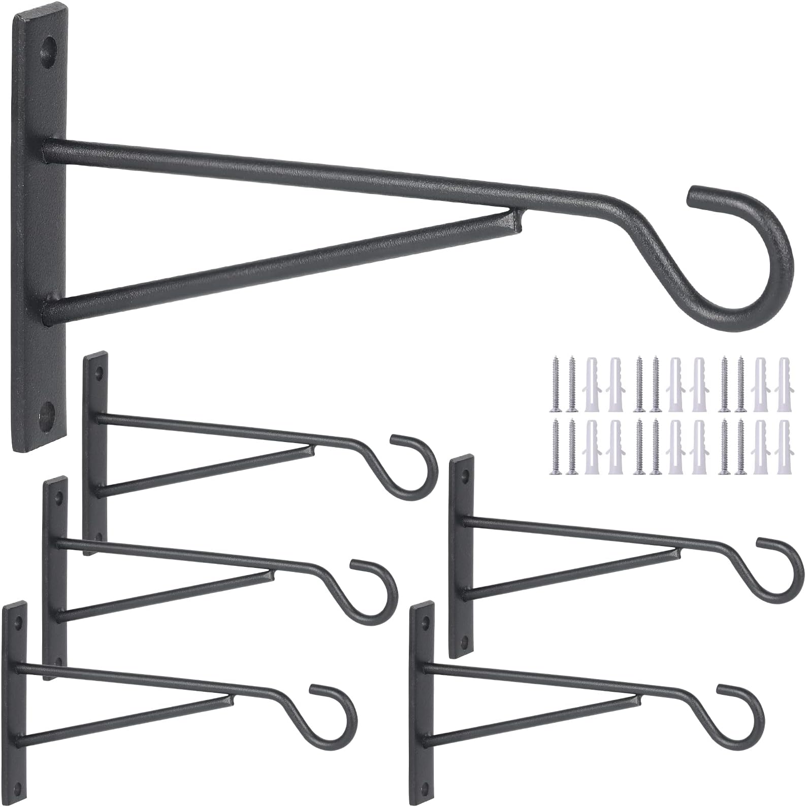 Amazon.com : Mintcraft GB-3021 Hanging Plant Hook 6" - Black : Lantern ...