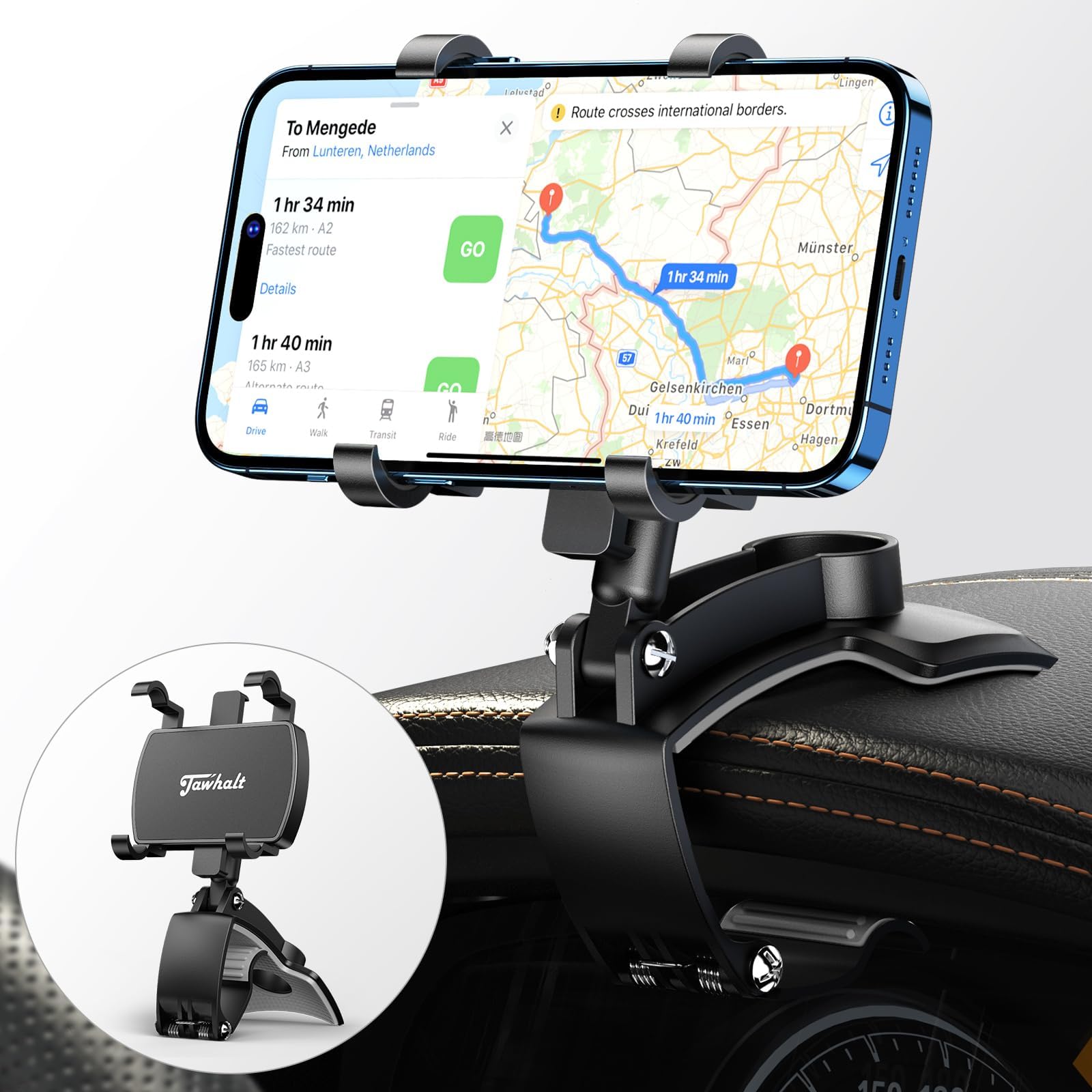 Amazon.com: Car Phone Holder Mount for Dashboard 360 Degree Rotation ...