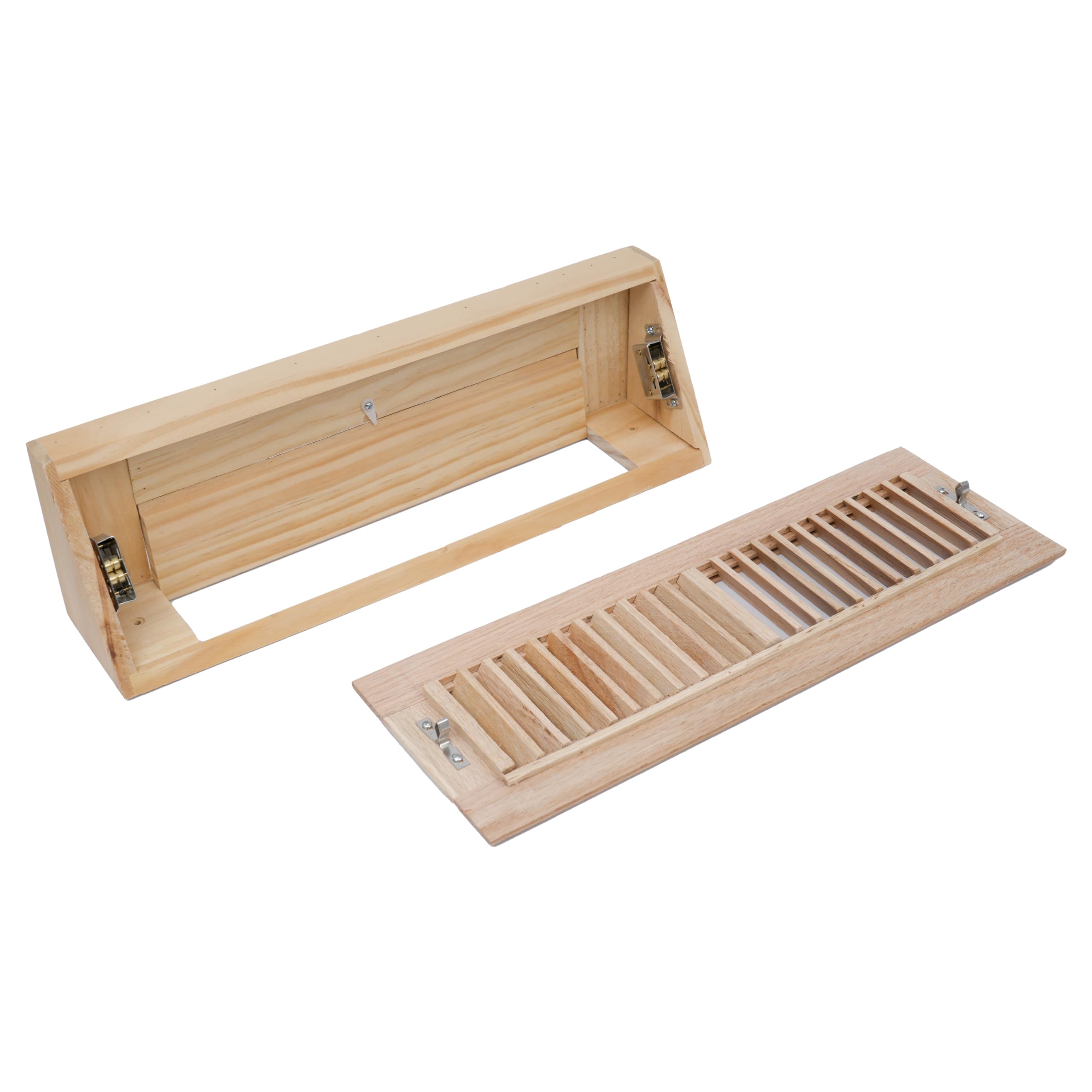 Snapklik.com : 15" Wooden Baseboard Floor Register Return Air Grille ...