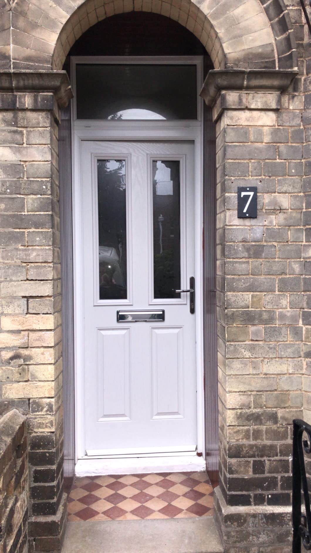 Number 7-14.5 x 9cm Natural Solid Slate House Number Plaque (0-9 ...