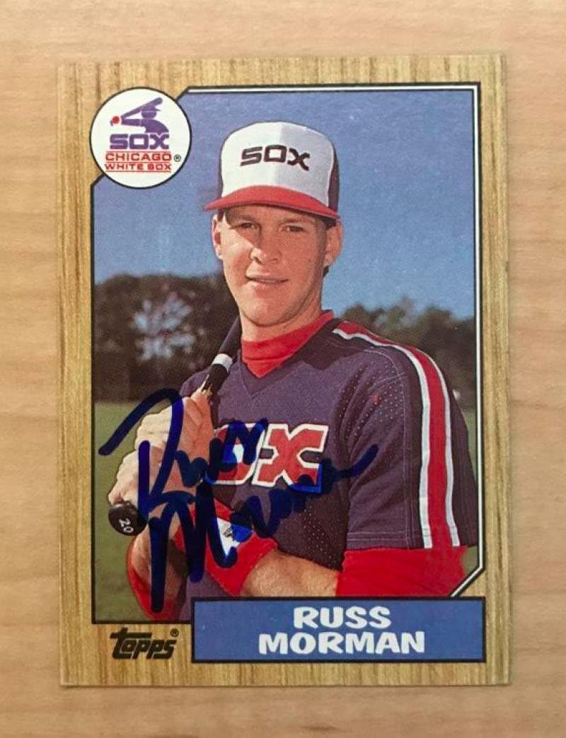 Amazon.com: RUSS MORMAN CHICAGO WHITE SOX SIGNED AUTOGRAPHED 1987 TOPPS ...