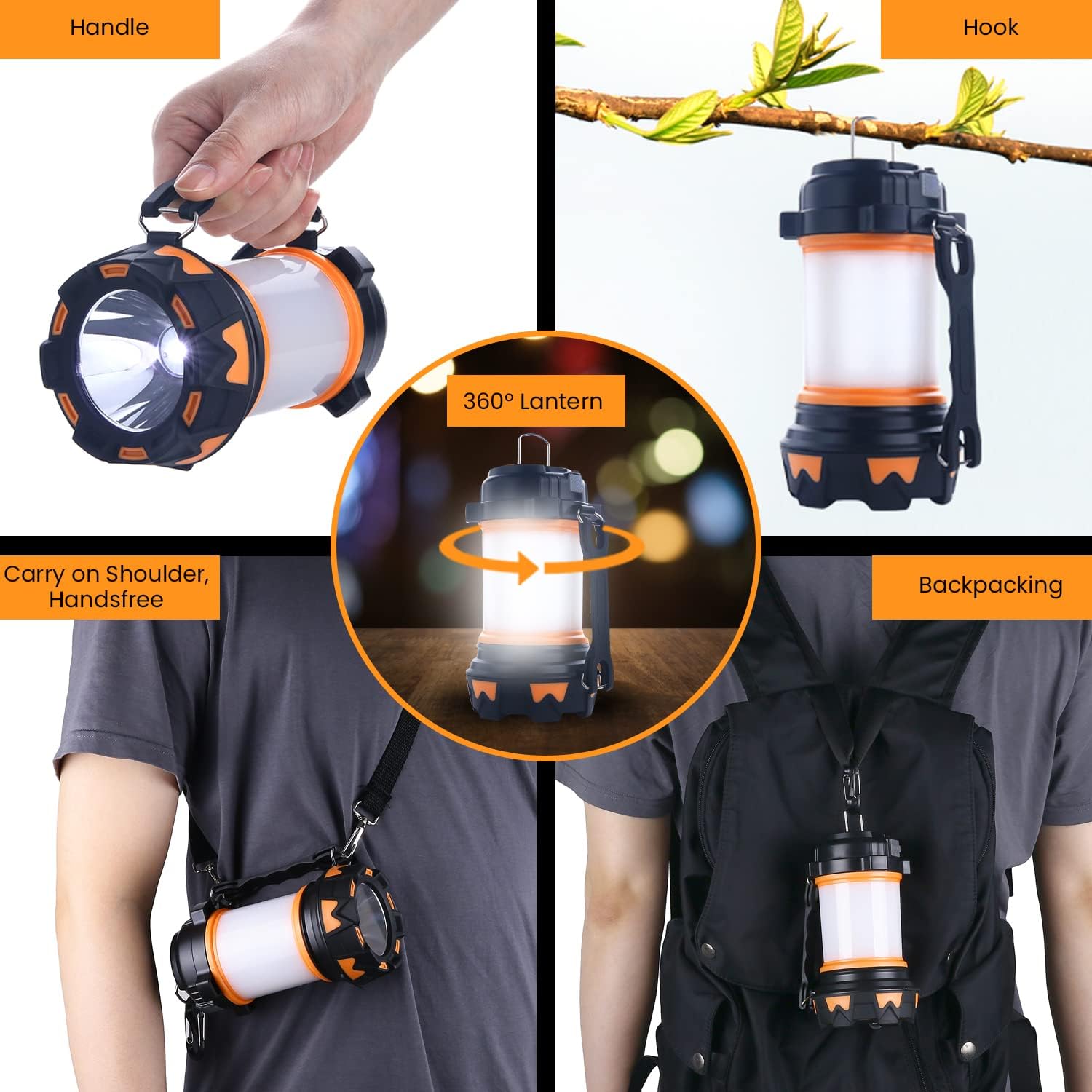 AYL LED Camping Lantern AYL500 User Manual - Rechargeable Flashlight ...