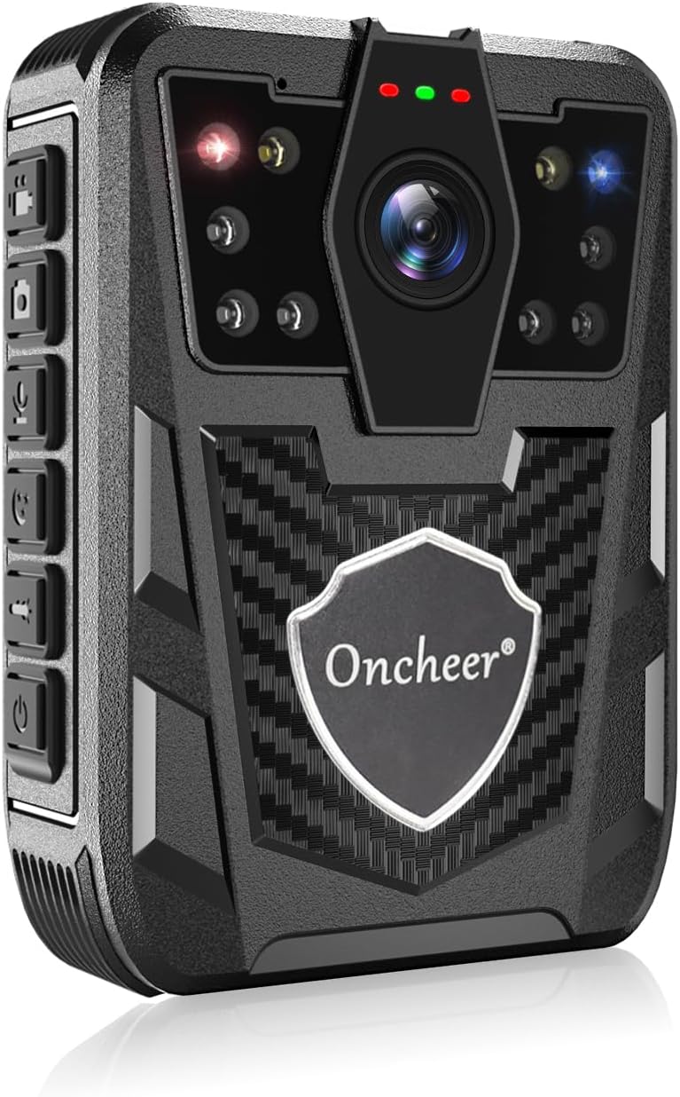 Amazon.com: ONCHEER 1080P Body Camera, Police Body Cam with 12H ...