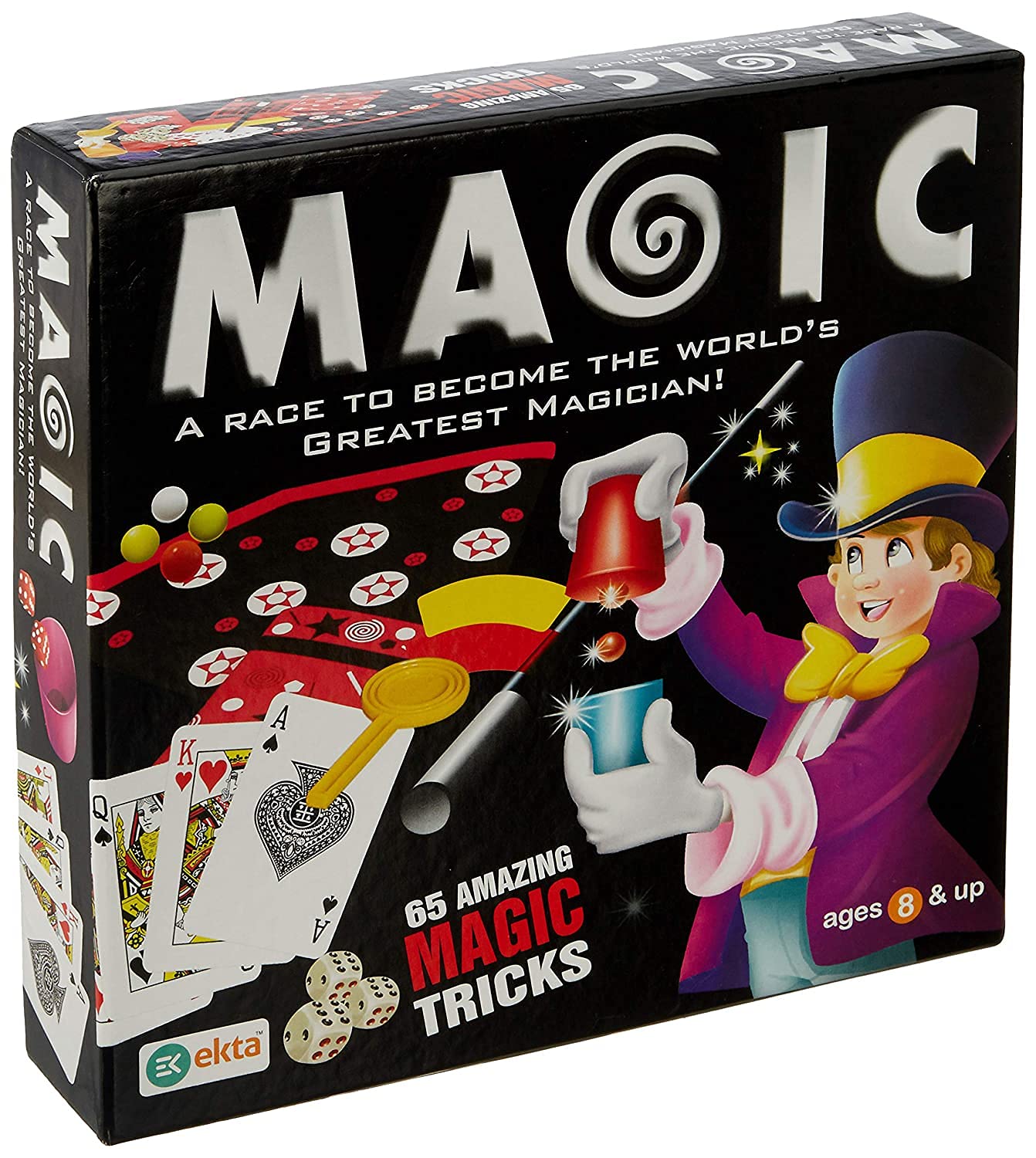 Buy Zhirk Magic 65 Tricks Magic Kit !! Magic Box | Gift for Kids ...