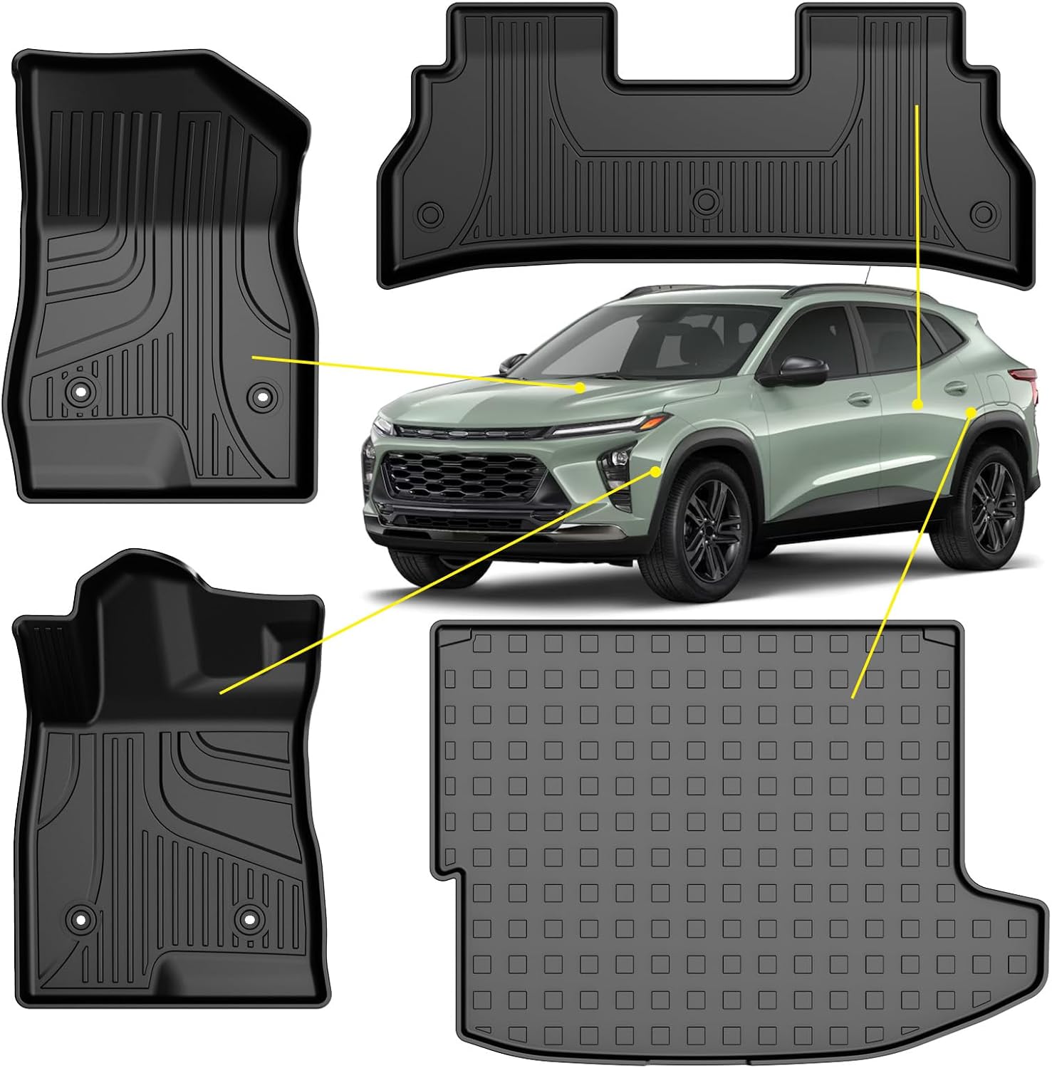AOMSAZTO Floor Mats for Chevrolet/Chevy Trax Buick Envista 2024 2025 ...