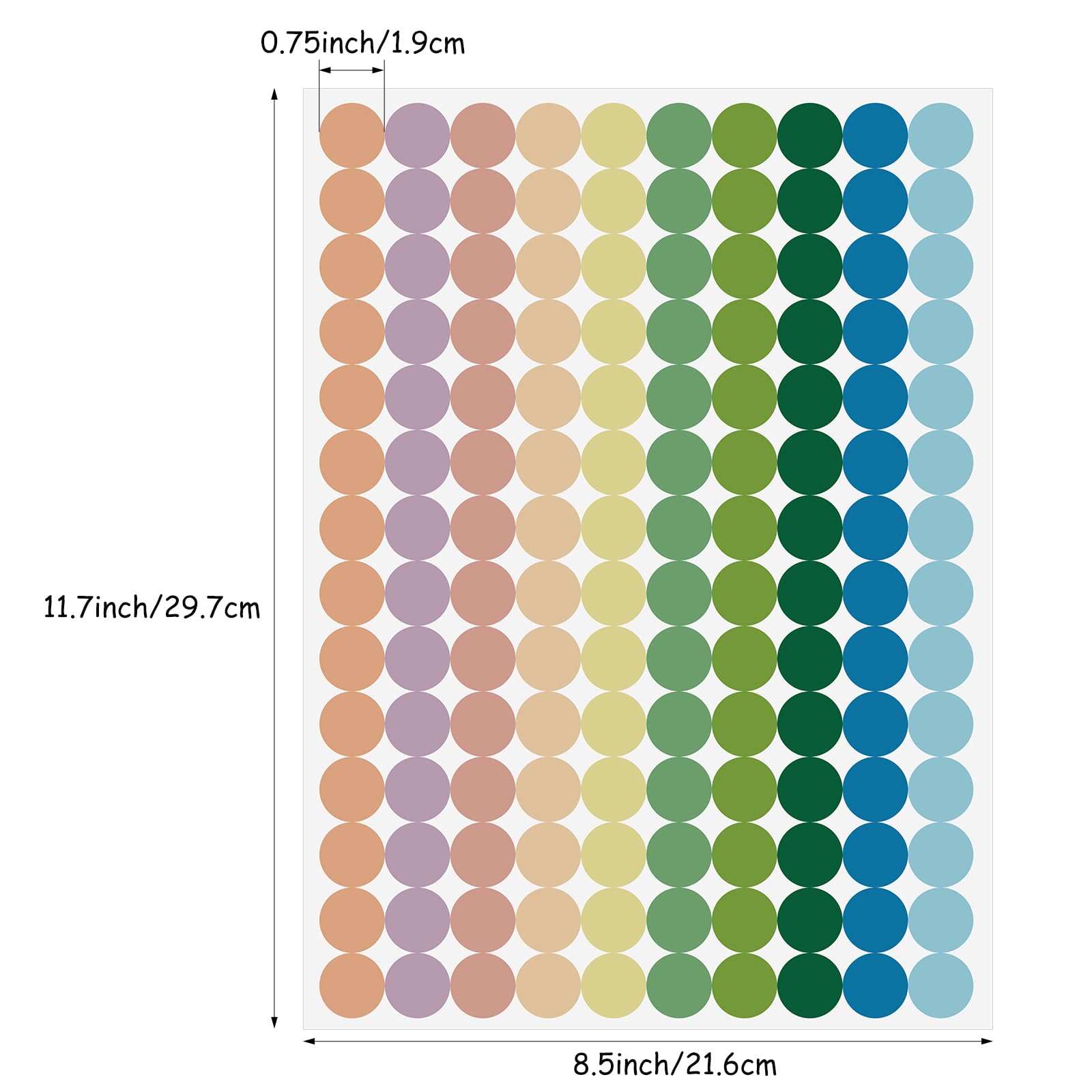 Snapklik.com : Tallew 2800 Pieces 3/4 Inch 10 Color Diameter Color ...