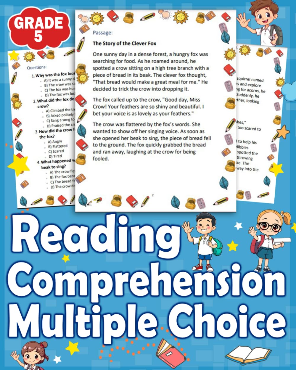 Reading Comprehension Multiple Choice Grade 5: Enhance 5nd grade ...