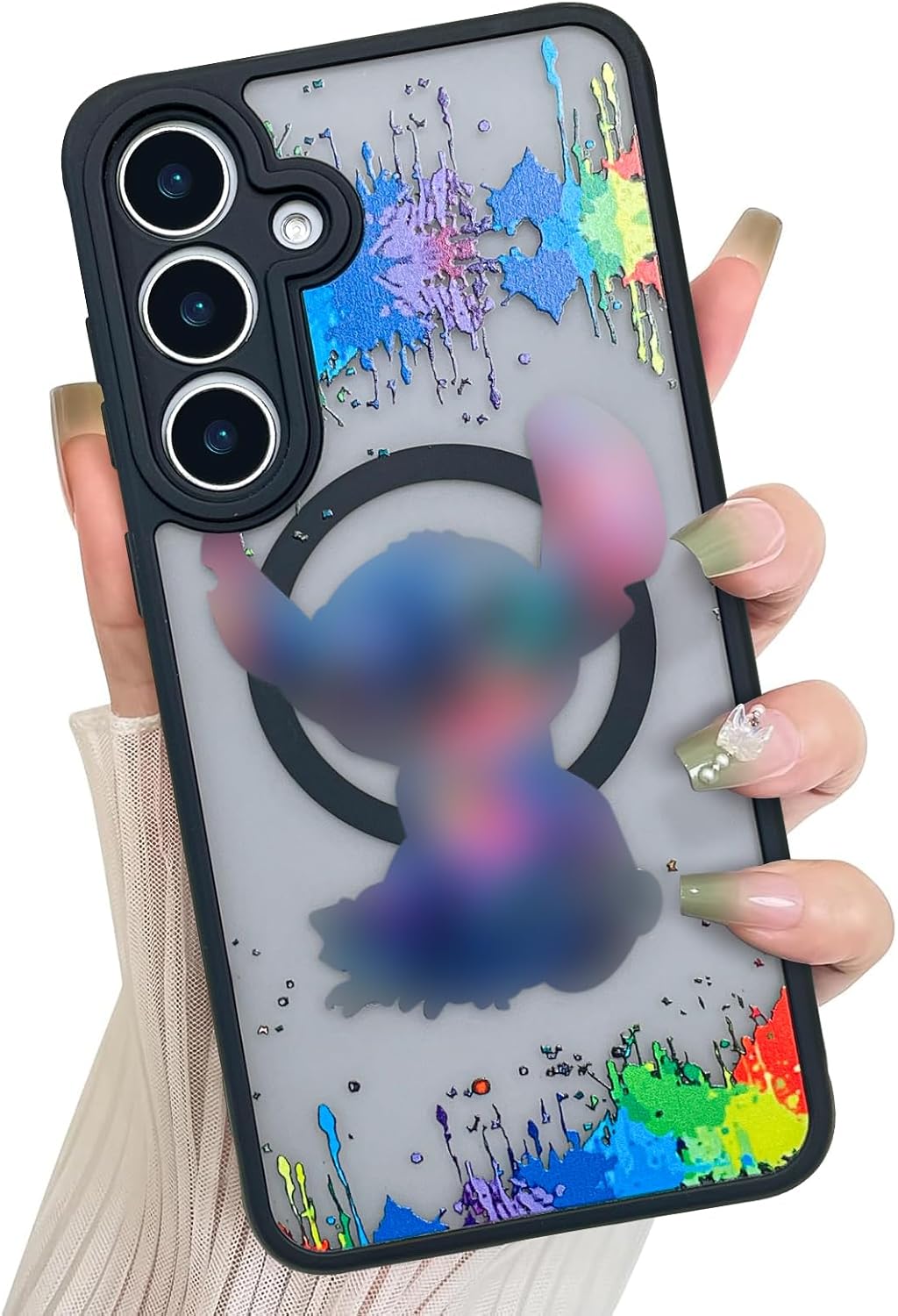 Amazon.com: cuwana Magnetic Clear for Samsung Galaxy S25 Case, Cute Cartoon S Colorful Pattern ...