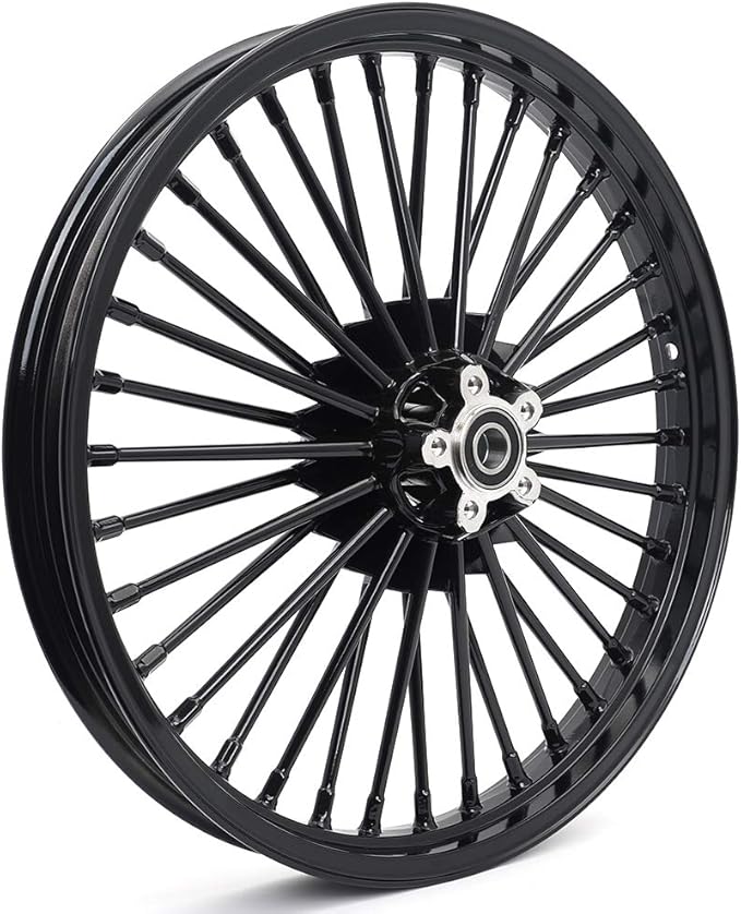 Amazon.com: TOFR 19x2.5 Front Wheel Rim Fat Spoke For Harley Dyna Low ...