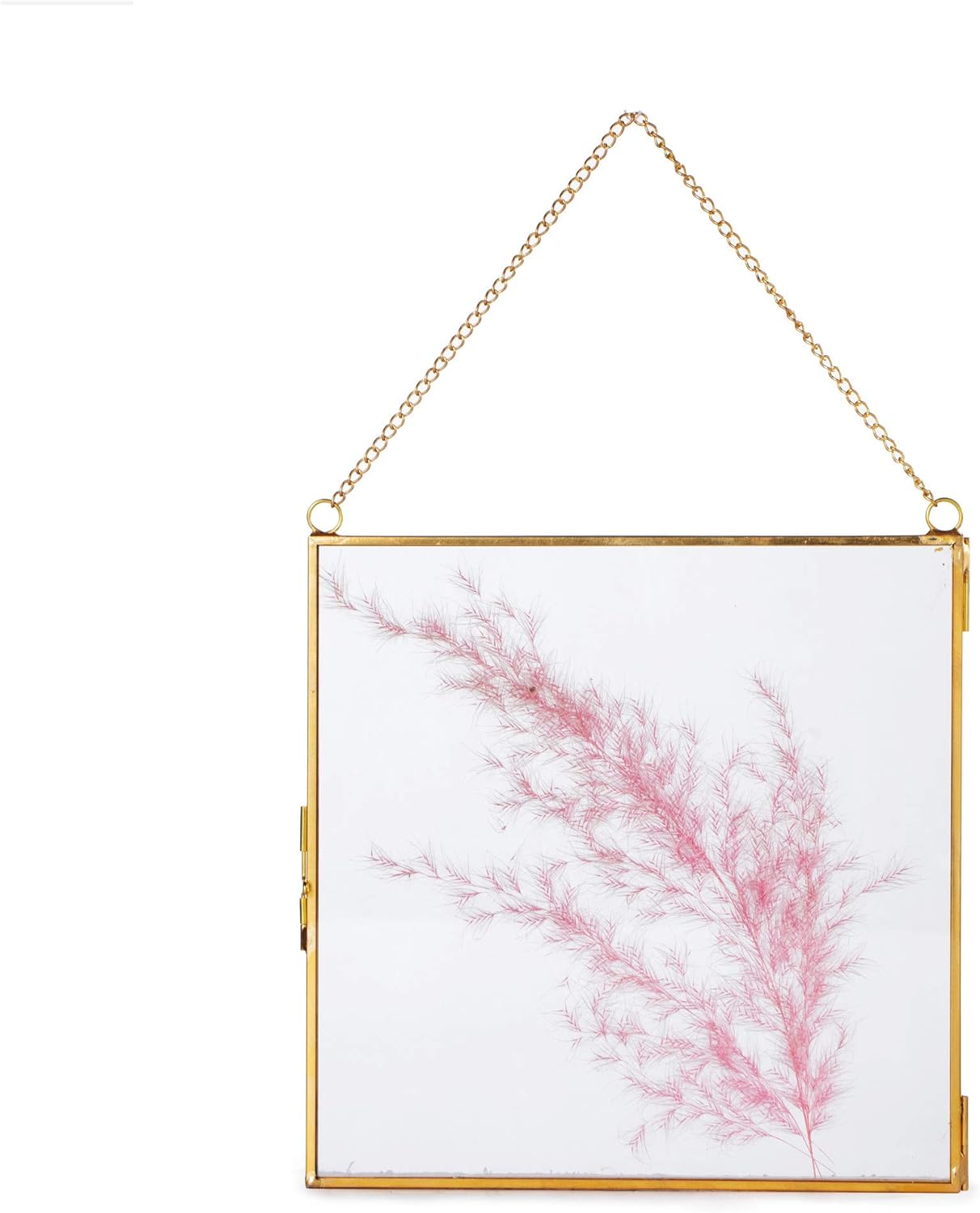 NCYP Wall Hanging Brass Glass Photo Frame, Modern Vertical Decor Holder ...