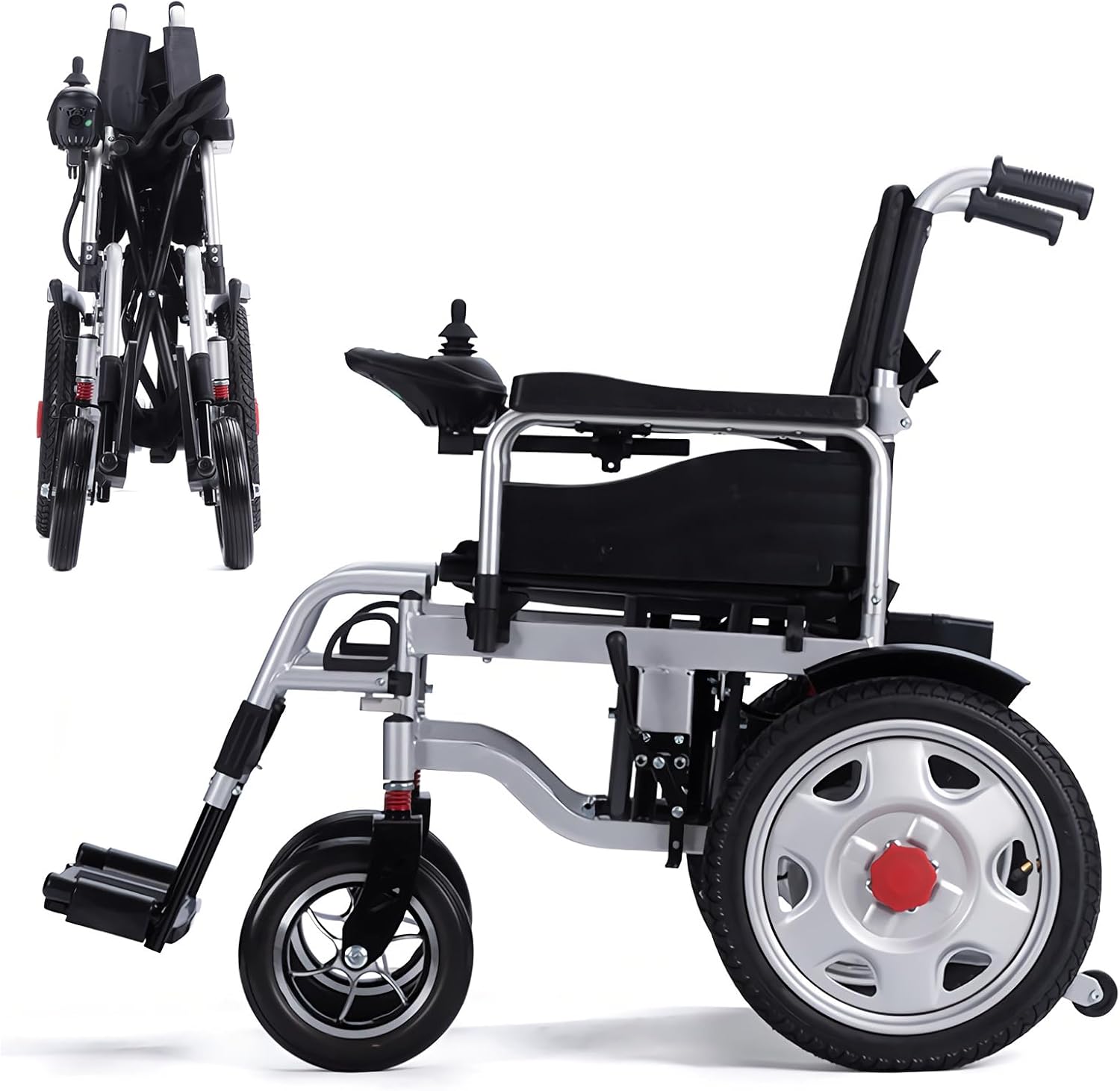 GLDDFDG Foldable Electric Wheelchair - All Terrain Portable Motorized ...