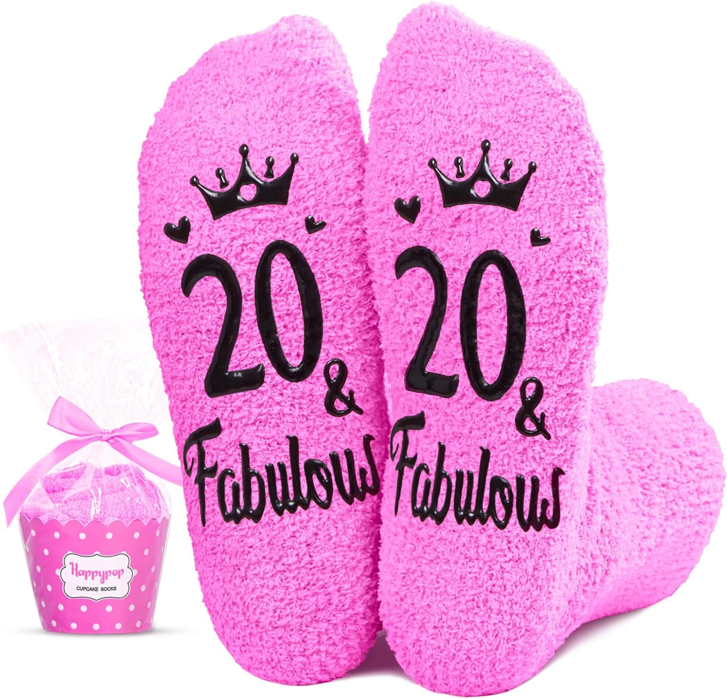 HAPPYPOP 20th Year Old Birthday Gifts for Women - Socks for 20 Year ...