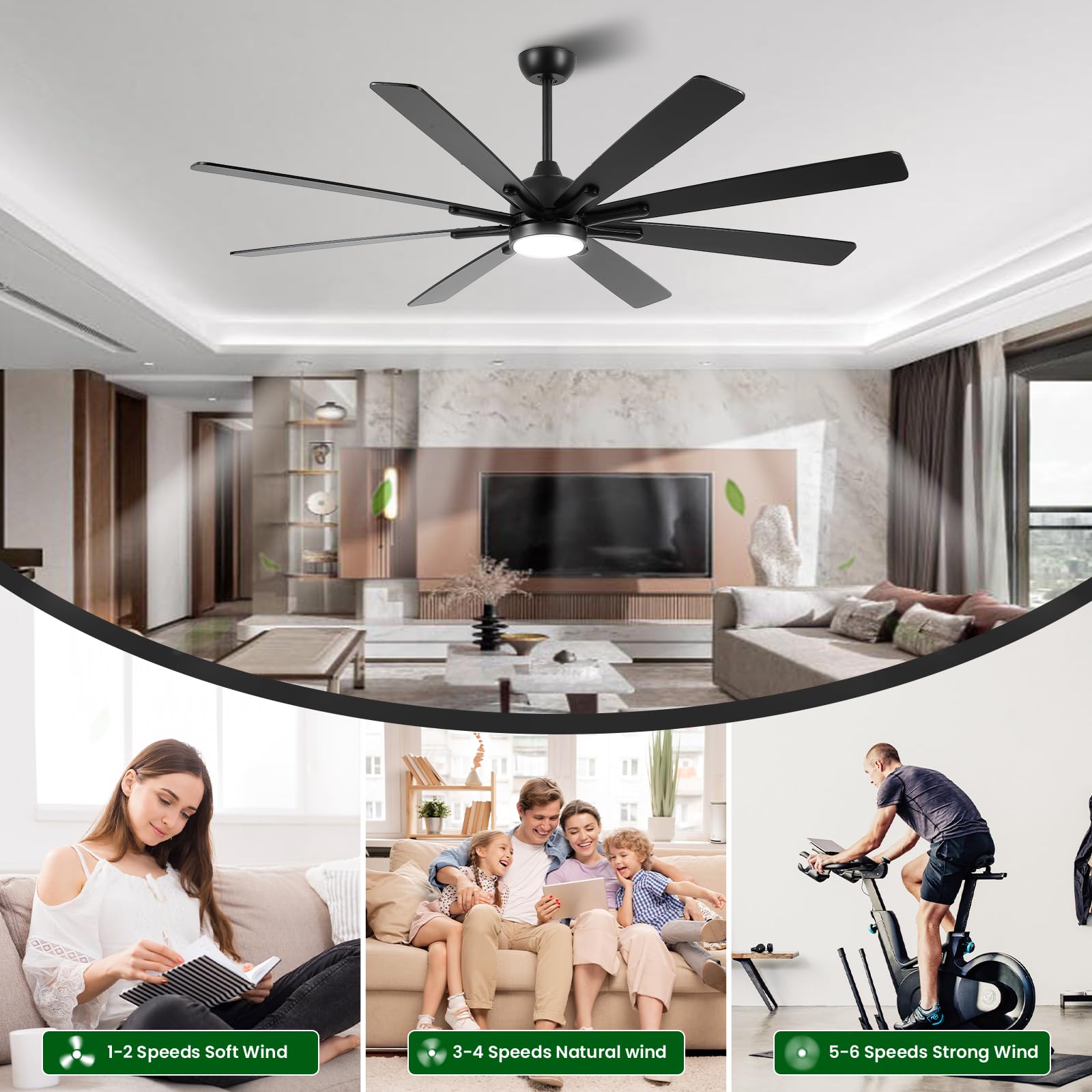 Snapklik.com : 84 Inch Ceiling Fan