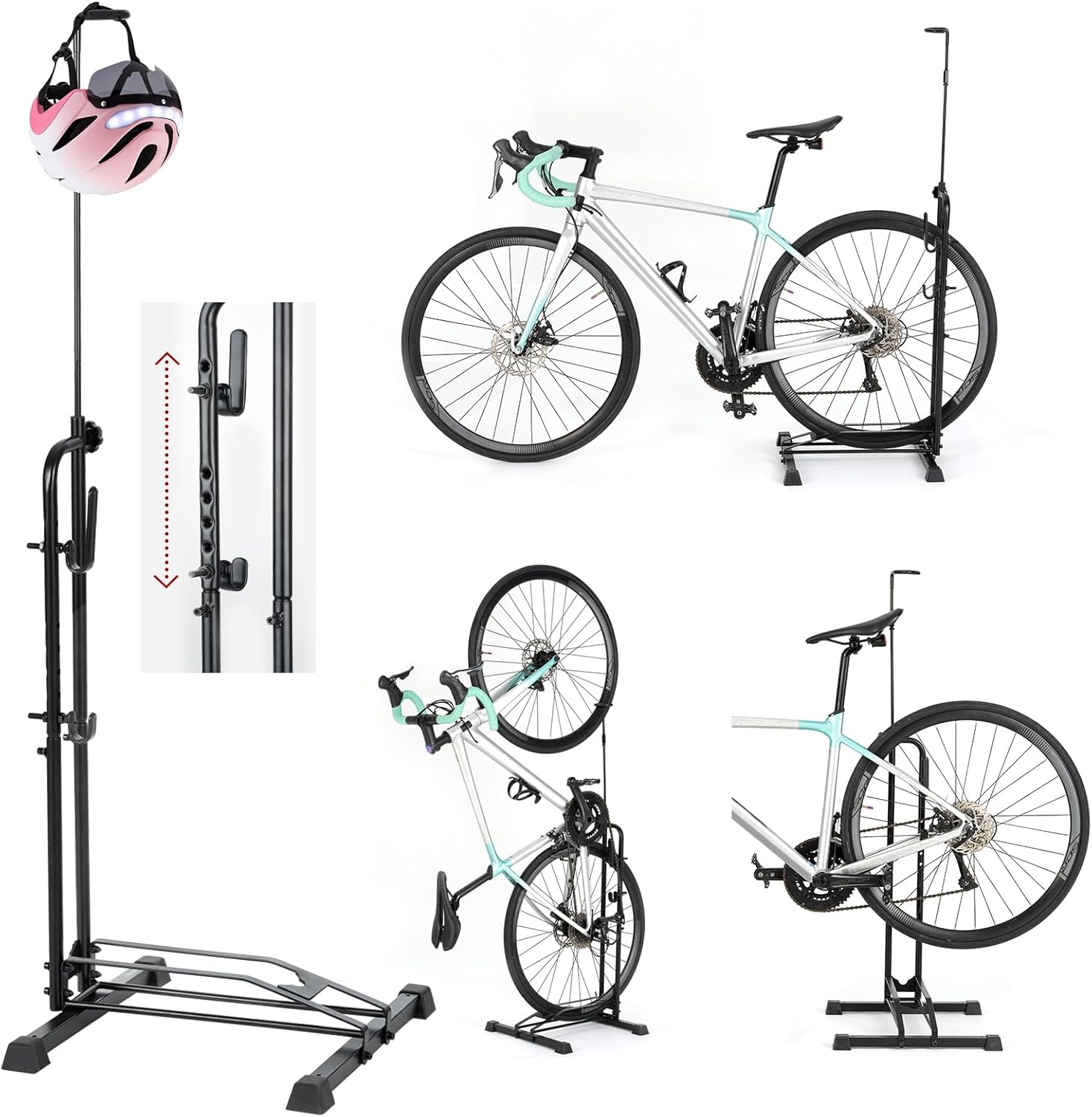 Favoto Bike Rack Stand Floor - Vertical Bike Stand for Indoor Outdoor ...