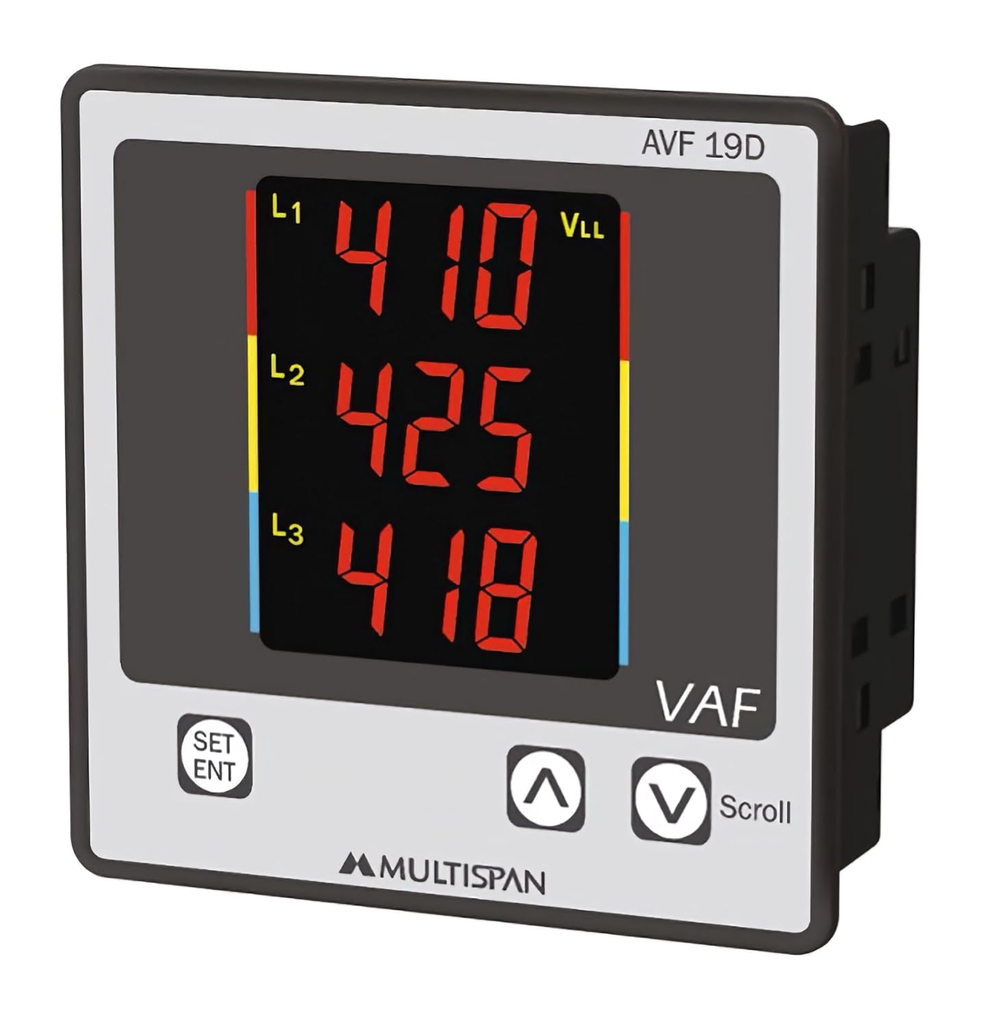 Multispan AVF-19D,3 Phase Digital Panel Meter (Multifunction Meter ...