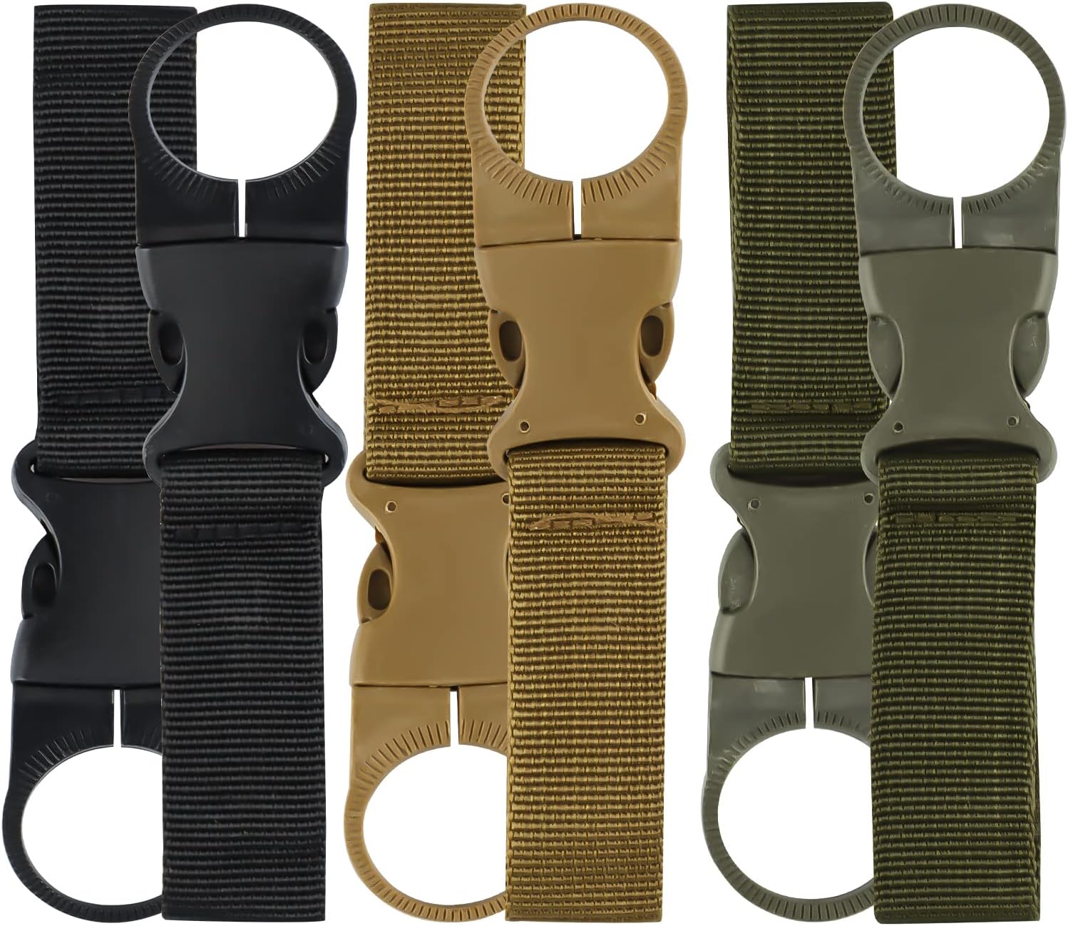 6 Pièces Clip Ceinture avec Crochet, Boucle de Bouteille d'eau ...