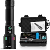 Fixey An LED Rechargeable 120000 Lumens Tactical Flashlight