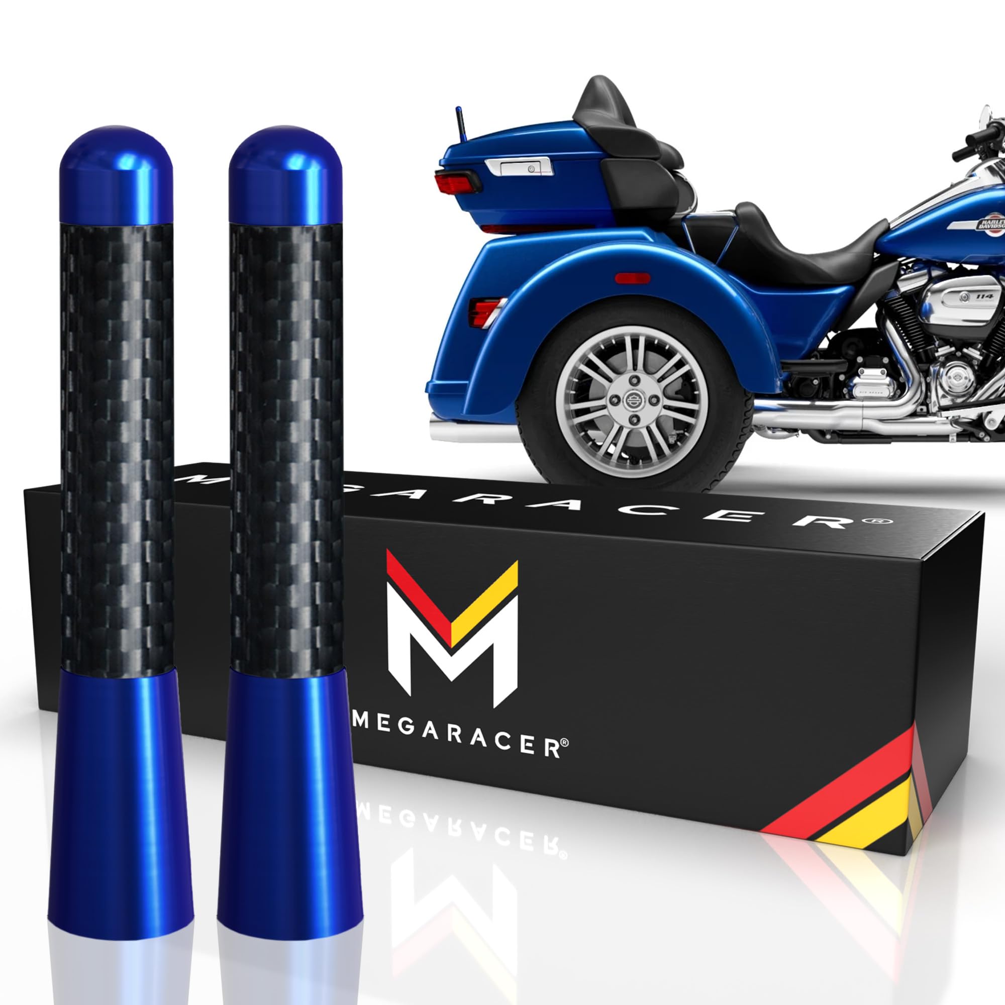 Amazon.com: Motorcycle Antenna for Harley-Davidson 1989-2024 | 2 Pack ...