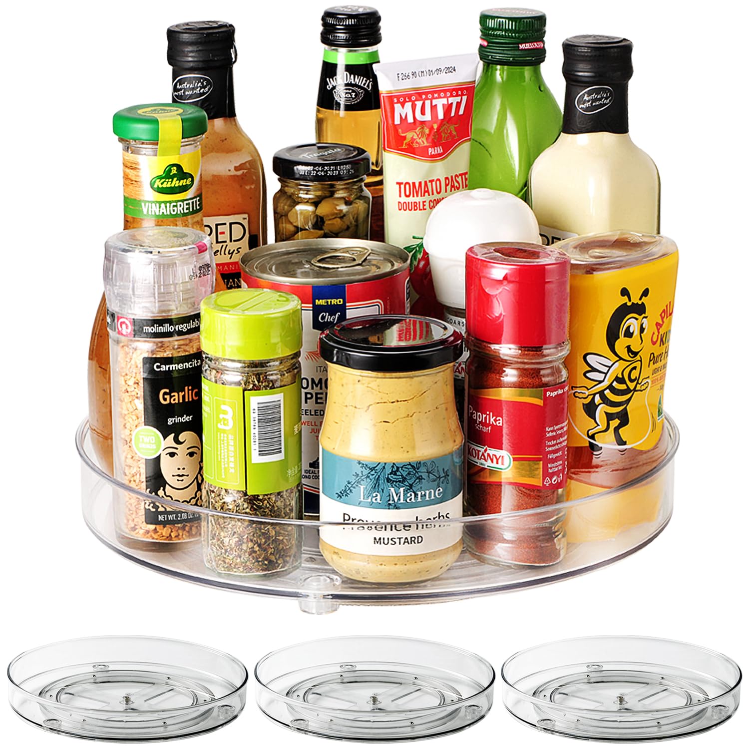 Snapklik.com : Lazy Susan Organizer,11 Rotating Pantry Turntable ...