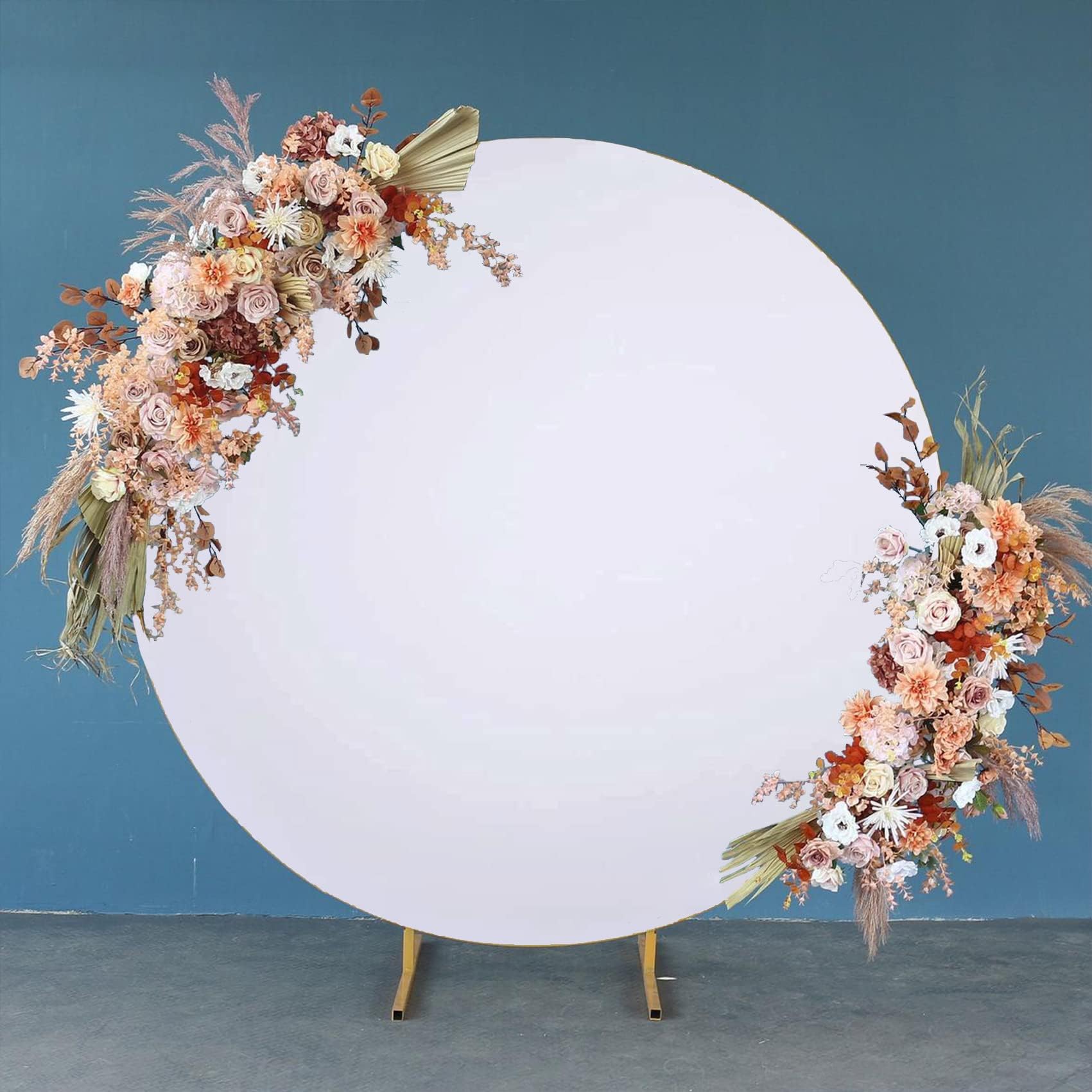 Amazon.com : 7.2x7.2ft White Round Backdrop Cover White Circle Backdrop ...