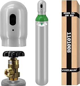 10 liter Argon 4.8 gasfles, 200 bar beschermgas, lasgas voor TIG-lassen ...