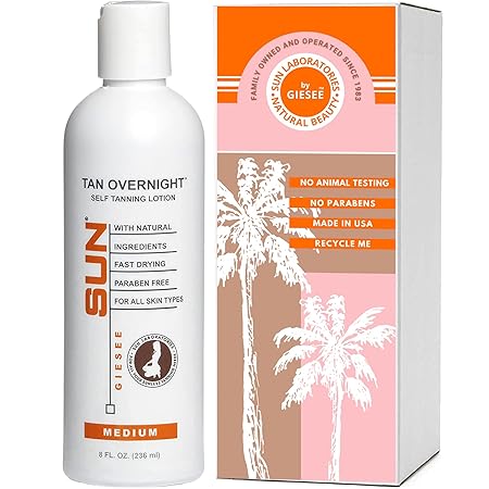 Amazon.com : Sun Laboratories Tan Overnight Self-Tanning Lotion for ...