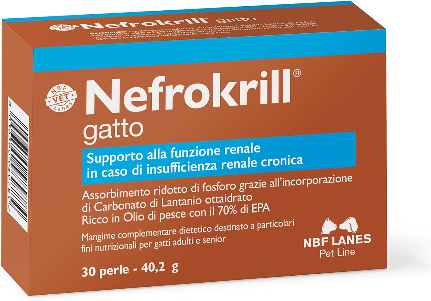NBF Lanes | Nefrokrill Kot, 30 kulek Softgel, wspomaga czynność nerek w ...