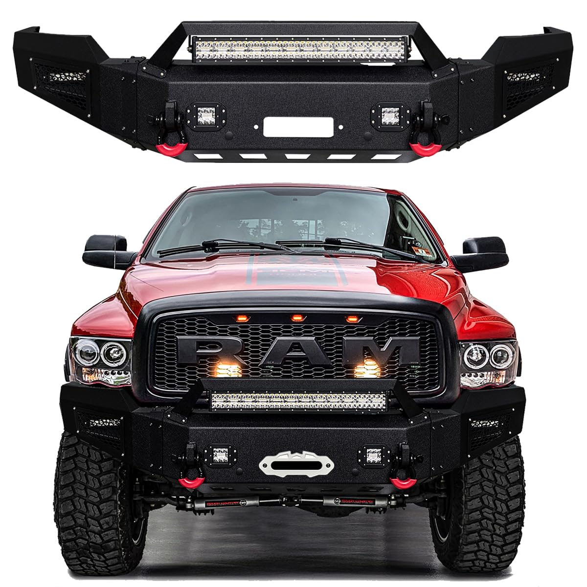 Amazon.com: VISIDA Compatible with 2002-2003-2004-2005 RAM 1500 Front ...