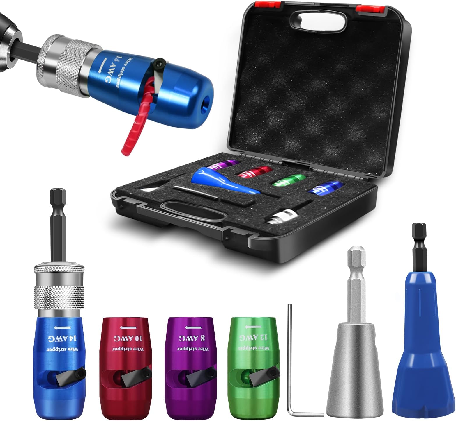 Wire Stripper and Wire Twister for Drill AWG Wire Stripping Wire ...