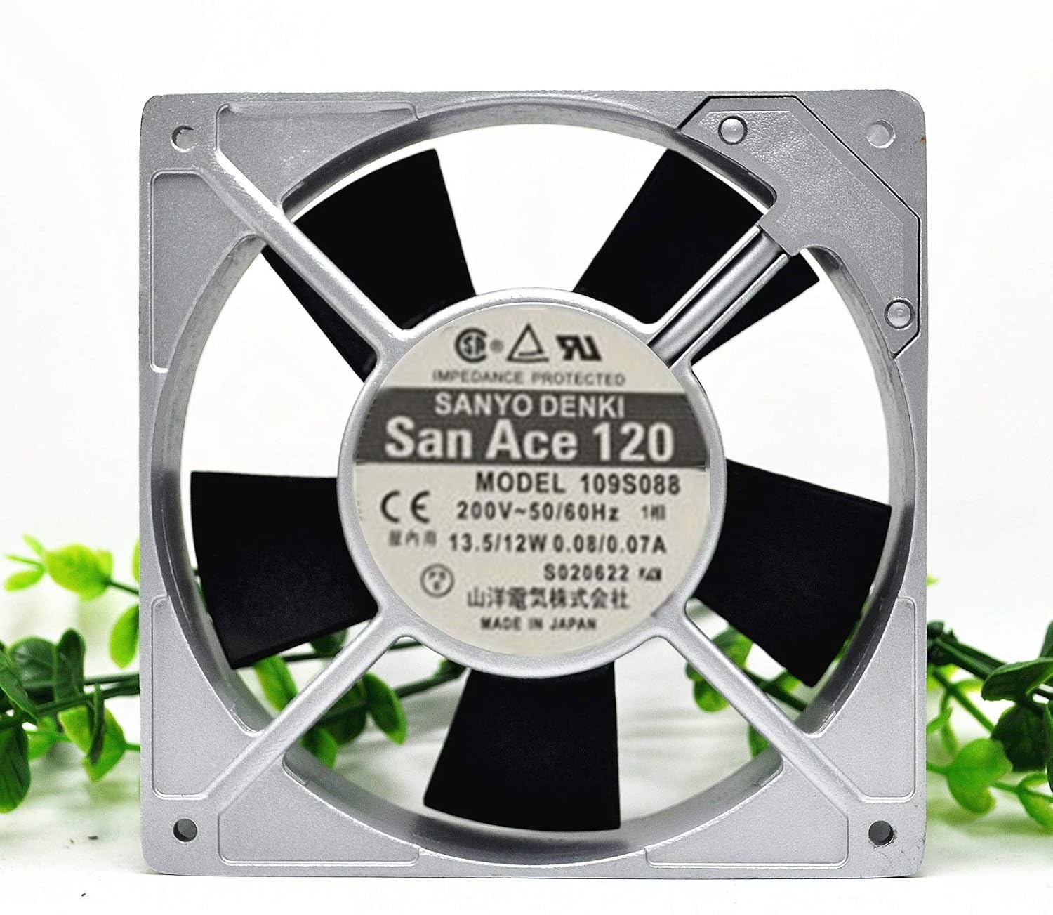 Amazon.co.jp: ACファンSan Ace 120 109S088 120×120×25 mm 200V 0.08/0.07A 冷却ファン : パソコン・周辺機器