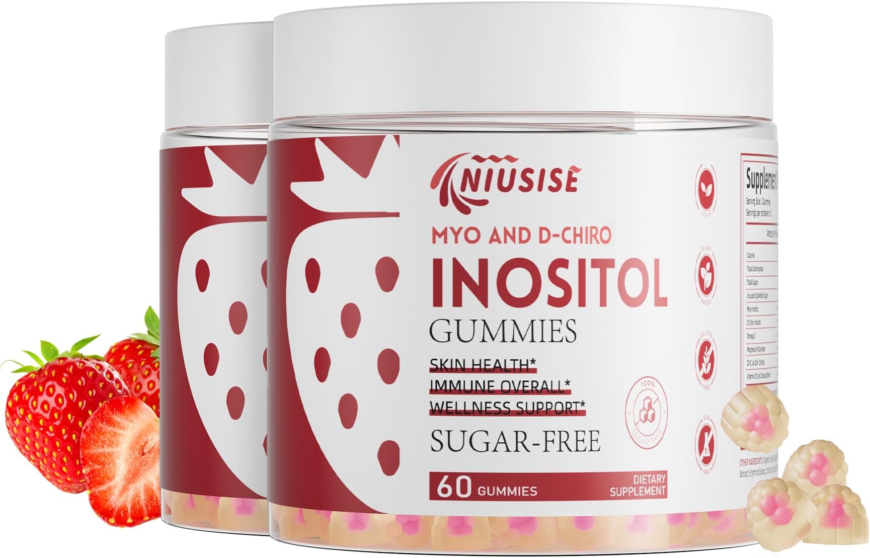 Amazon.com: NIUSISE Inositol Gummies, Inositol Supplement with Myo ...