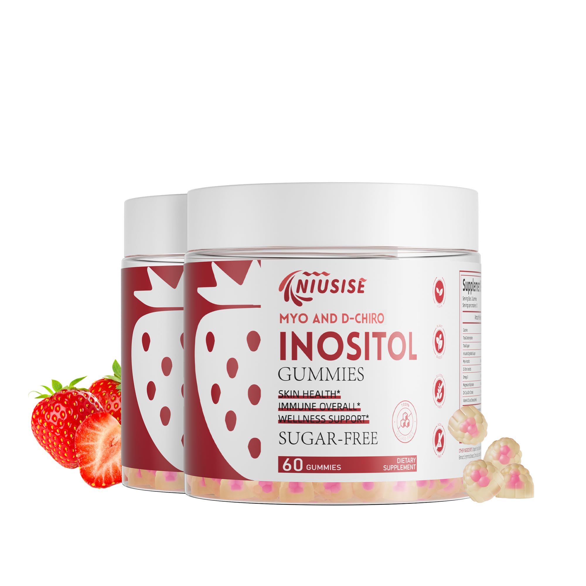 Amazon.com: NIUSISE Inositol Gummies, Inositol Supplement with Myo ...
