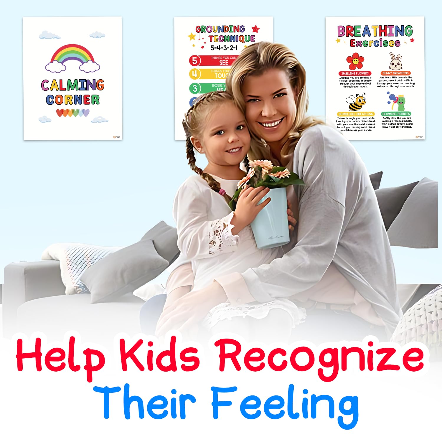 Snapklik.com : INTELLECTUAL NEEDS 12 Calming Corner Posters Feelings ...