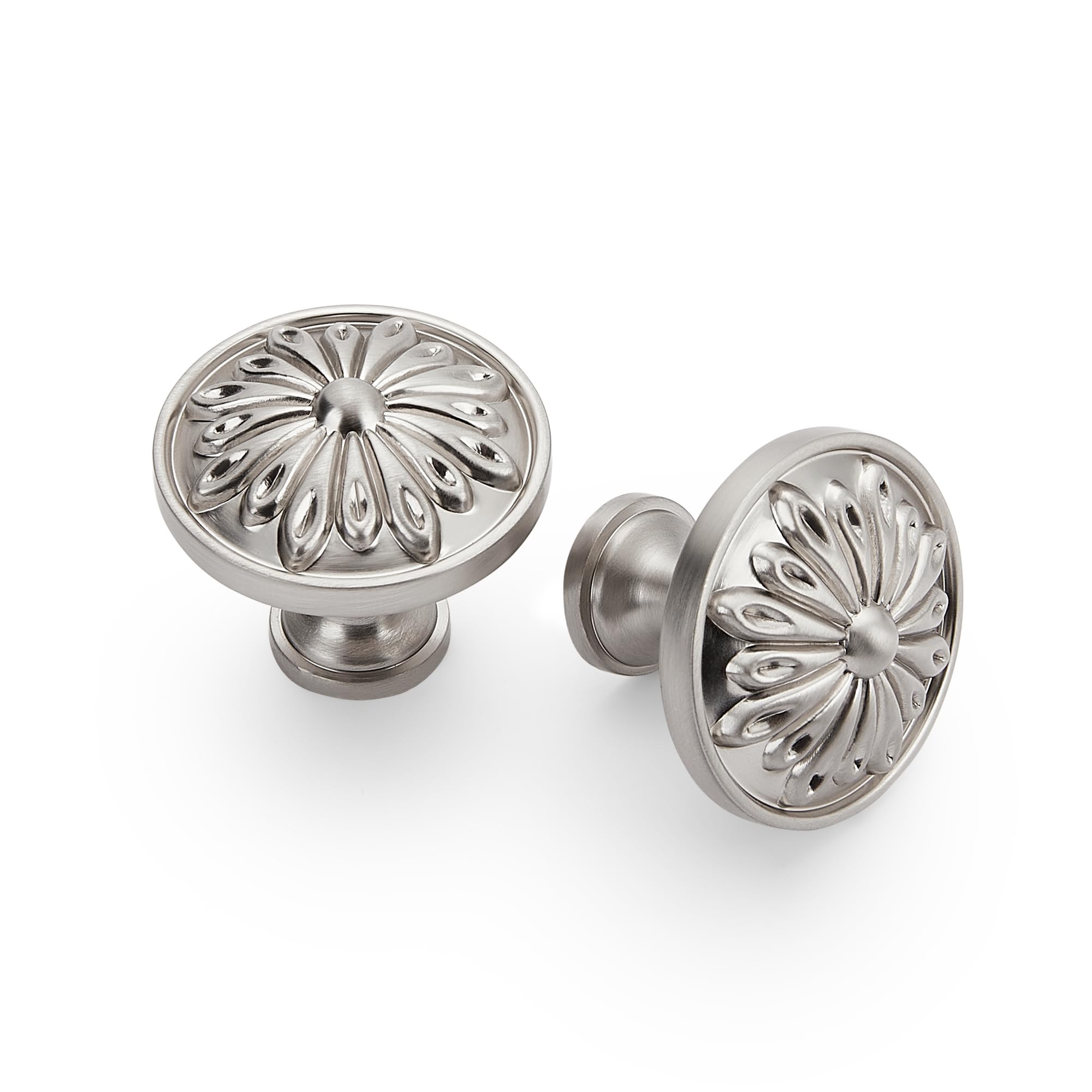 YCSJ Round Drawer Knobs and Pulls - 10 Pack / 1.22 Inch, Cabinet Knobs ...