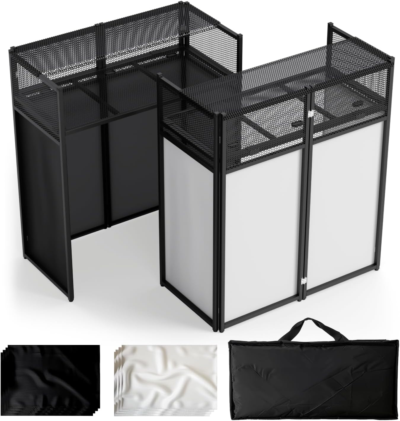 Amazon.com: DJ Booth Stand Event Table, Metal DJ Display Rack, Portable ...