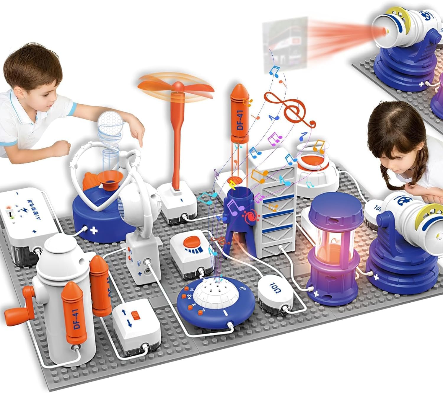 Electronic Kits for Kids, 1200+ Projects Electronic Circuit Board Toy ...