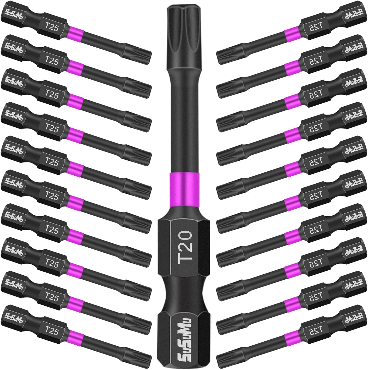 SuSuMu t20 torx bits for impact driver, 20 Pieces T20 2 In. Impact ...