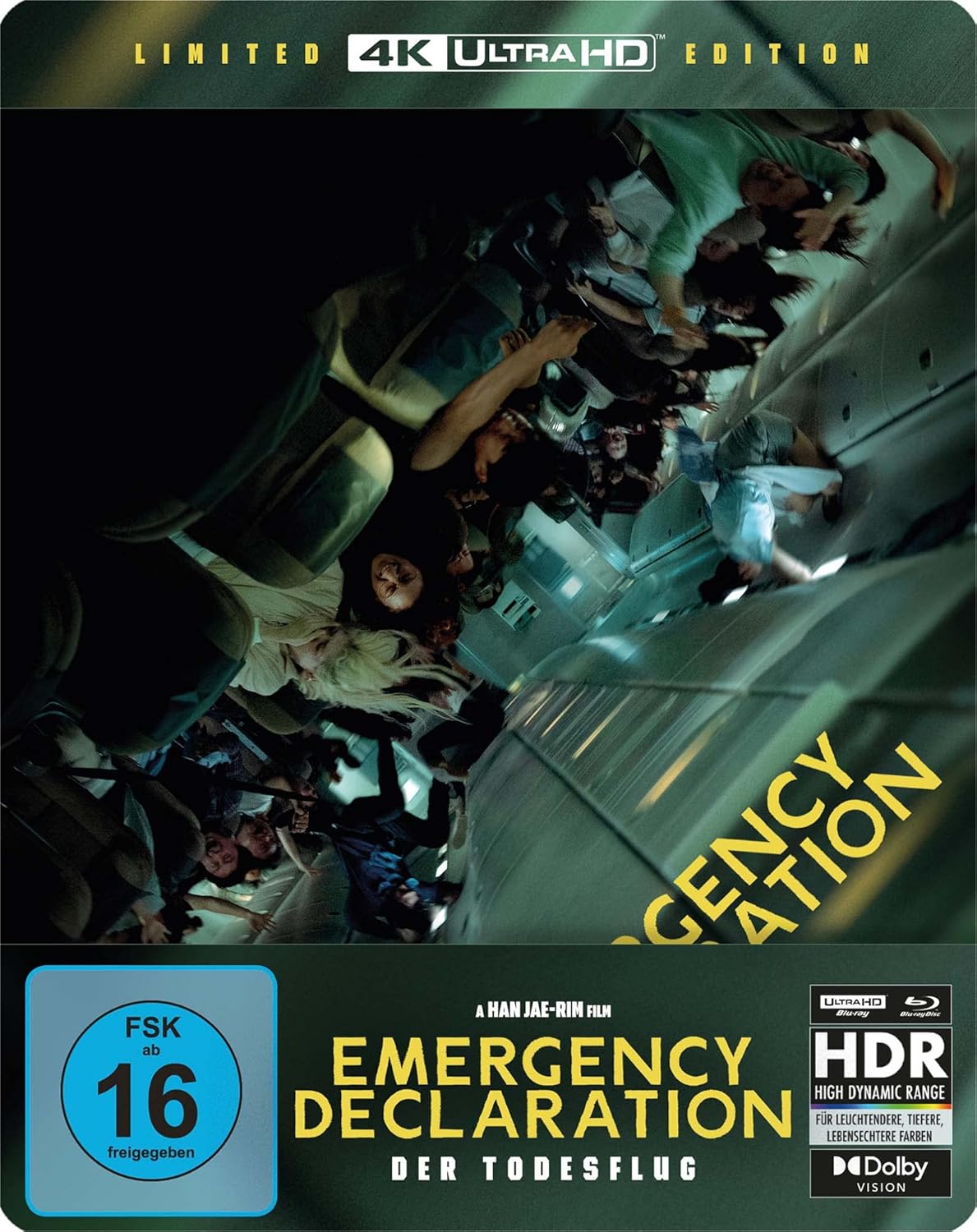 Emergency Declaration-Der Todesflug-Steelbook (4K Ultra HD) (+ Blu-Ray) [Import]: DVD et Blu-ray ...