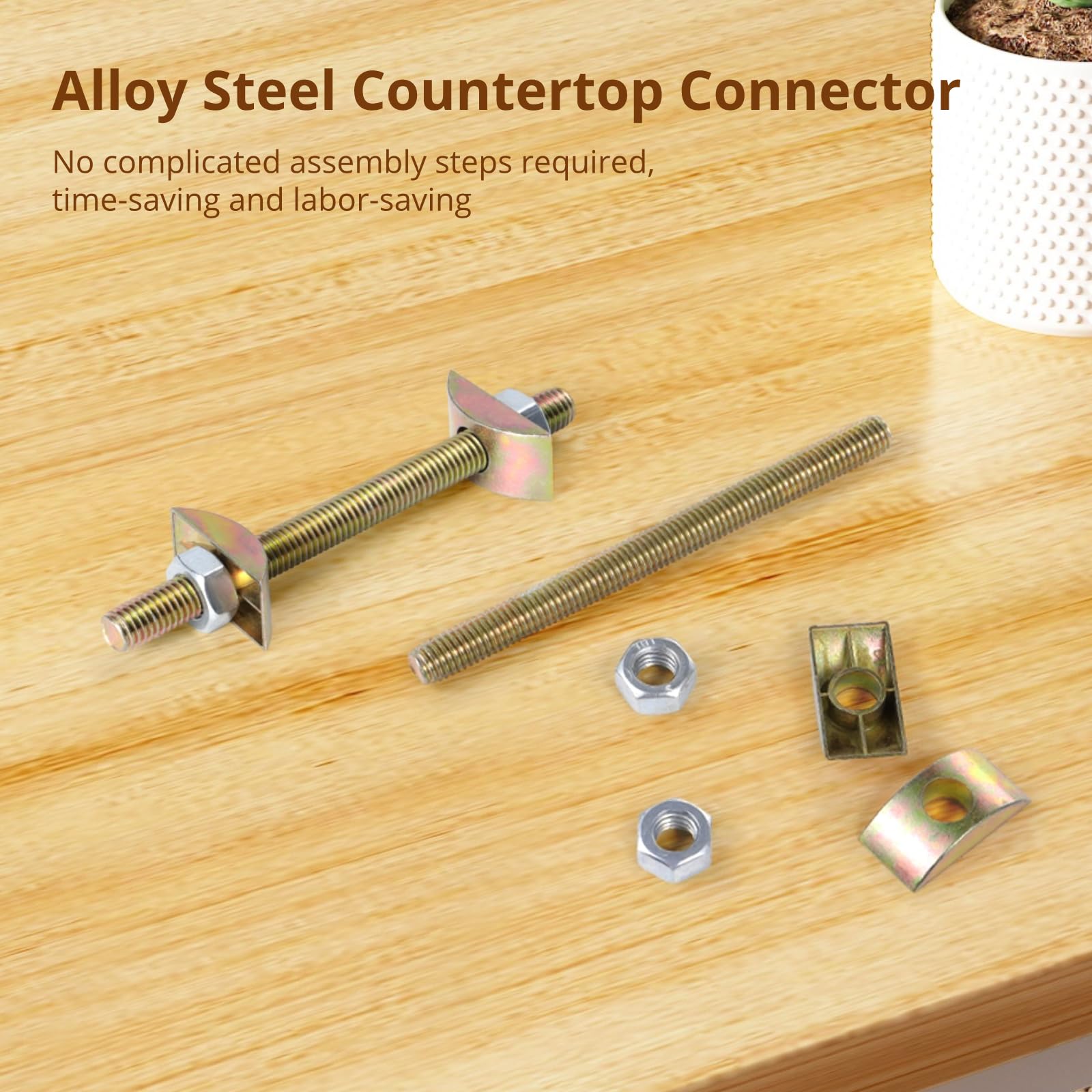 Snapklik.com : 10 Pack Countertop Connector, Furniture Fastening ...