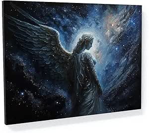 Amazon.com: Sense Canvas Angel Art Angelic Space 30 Canvas Art - Home ...